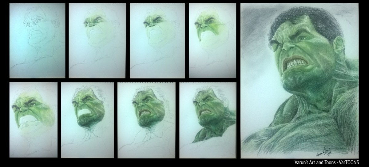The Making – Hulk – VarTOONS – Varun's Art & Toons