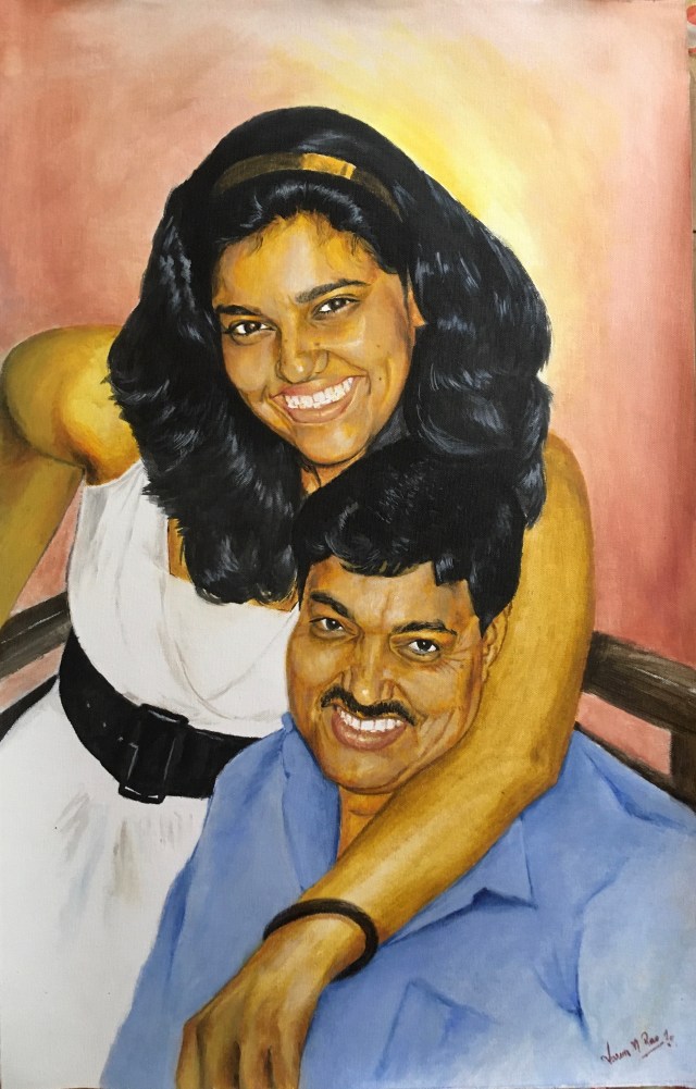 Commissioned Portrait Painting – VarTOONS – Varun's Art & Toons